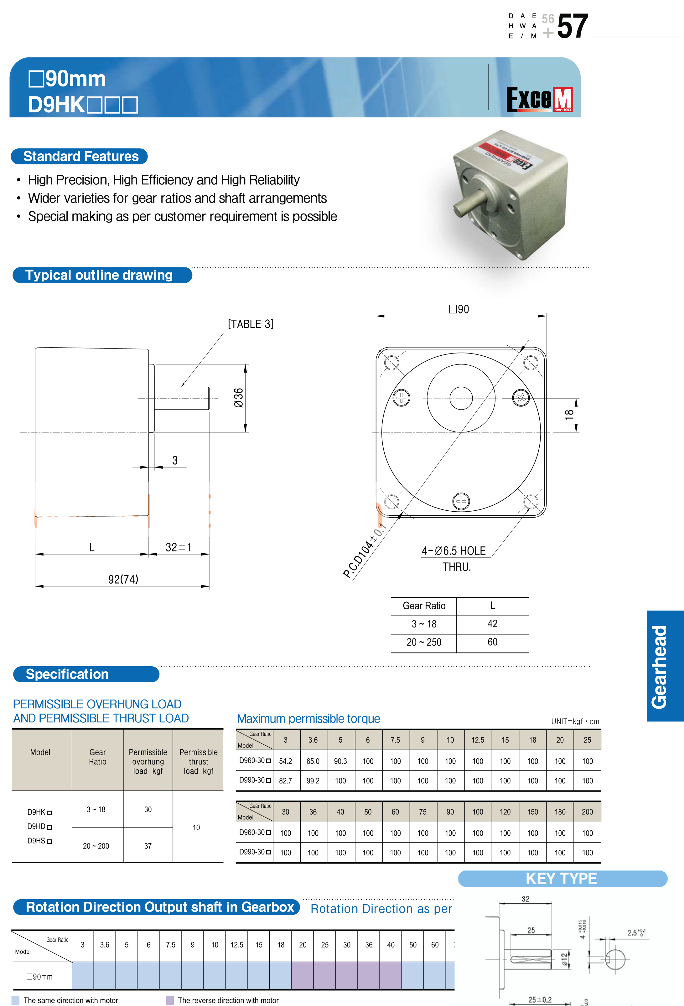 90w 24V DC 260 rpm Spur Redüktör Motor Kore - ExceM - REDÜKTÖRLÜ DC ...